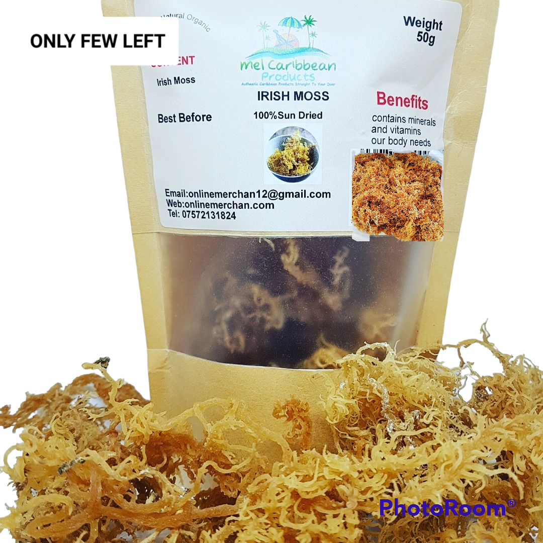 Caribbean Golden Irish Moss 1x50g – Mel Caribbean Products Ltd