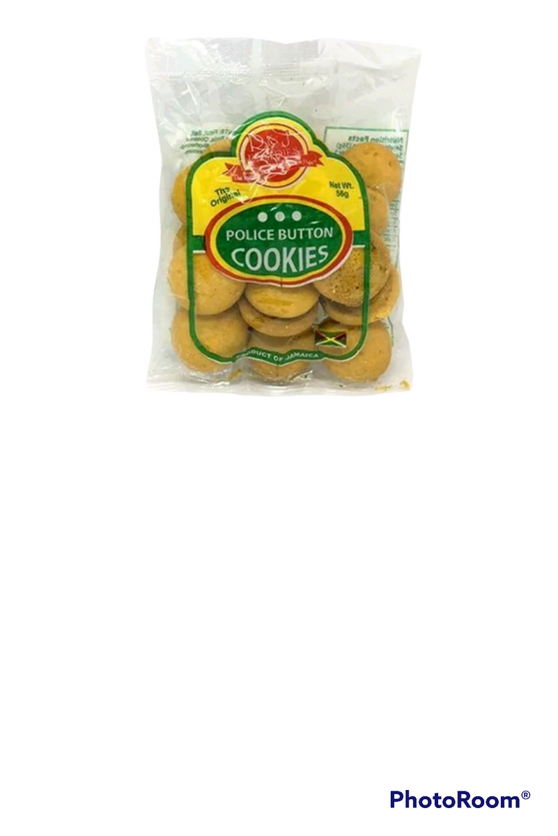 Jamaican original Police Button Cookie 5 x 56g – Mel Caribbean Products Ltd